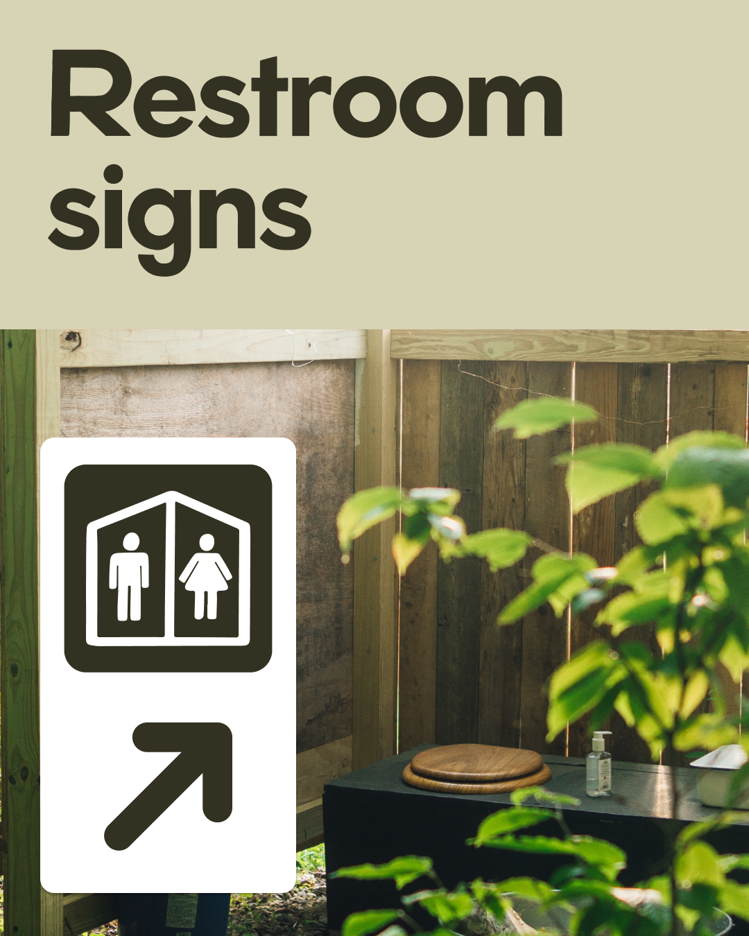 Restroom signage – Hipcamp General Store